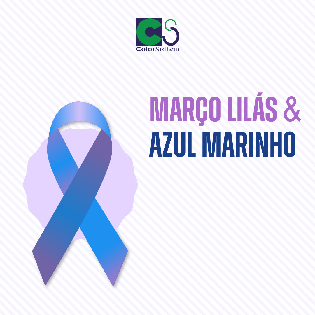 Março Lilás E Azul Marinho Colorsisthem